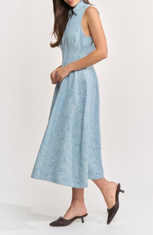 EN SAISON En Saison Dominique Floral Sleeveless Denim Midi Dress